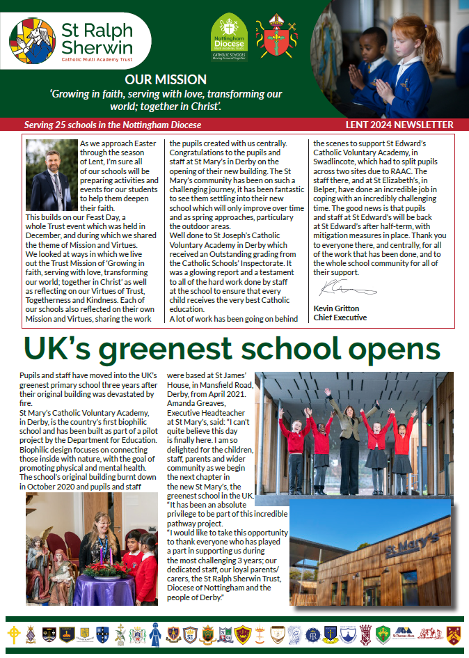 Newsletters - St Ralph Sherwin Catholic Multi Academy Trust