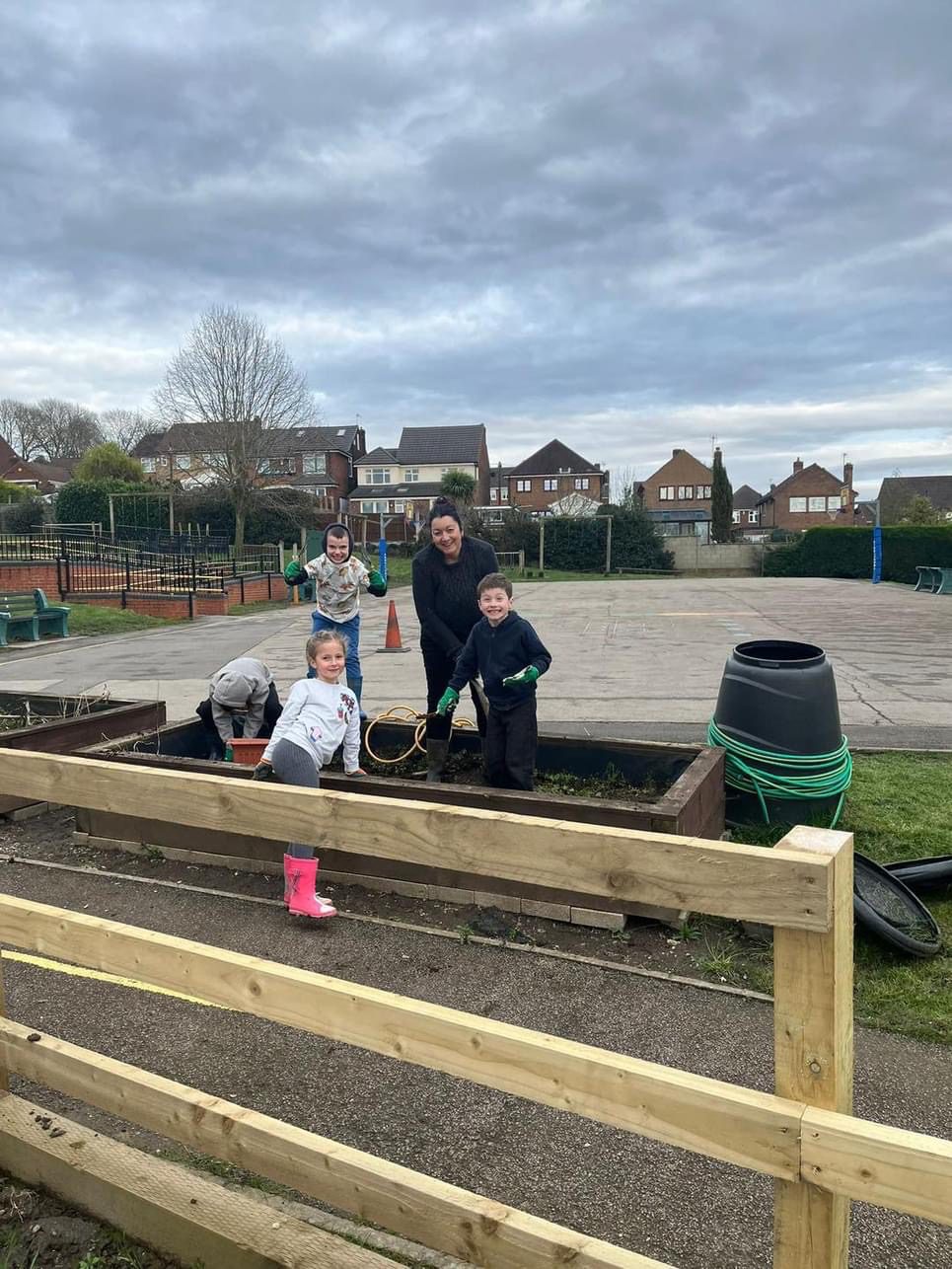 Memorial eco-garden created by staff and pupils at St Thomas' CVA - St ...